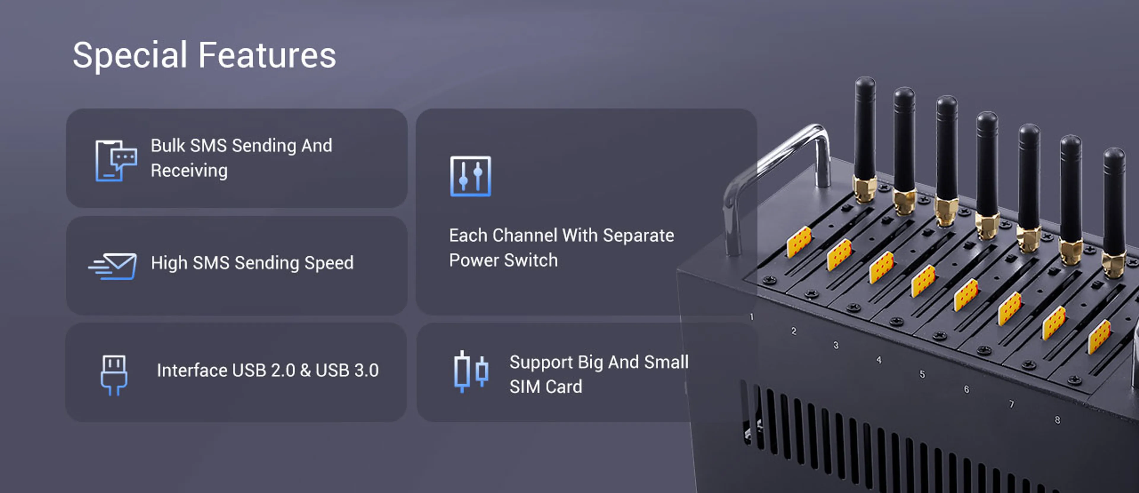 TYH 8 ports SMS modem - chinaskyline Shop